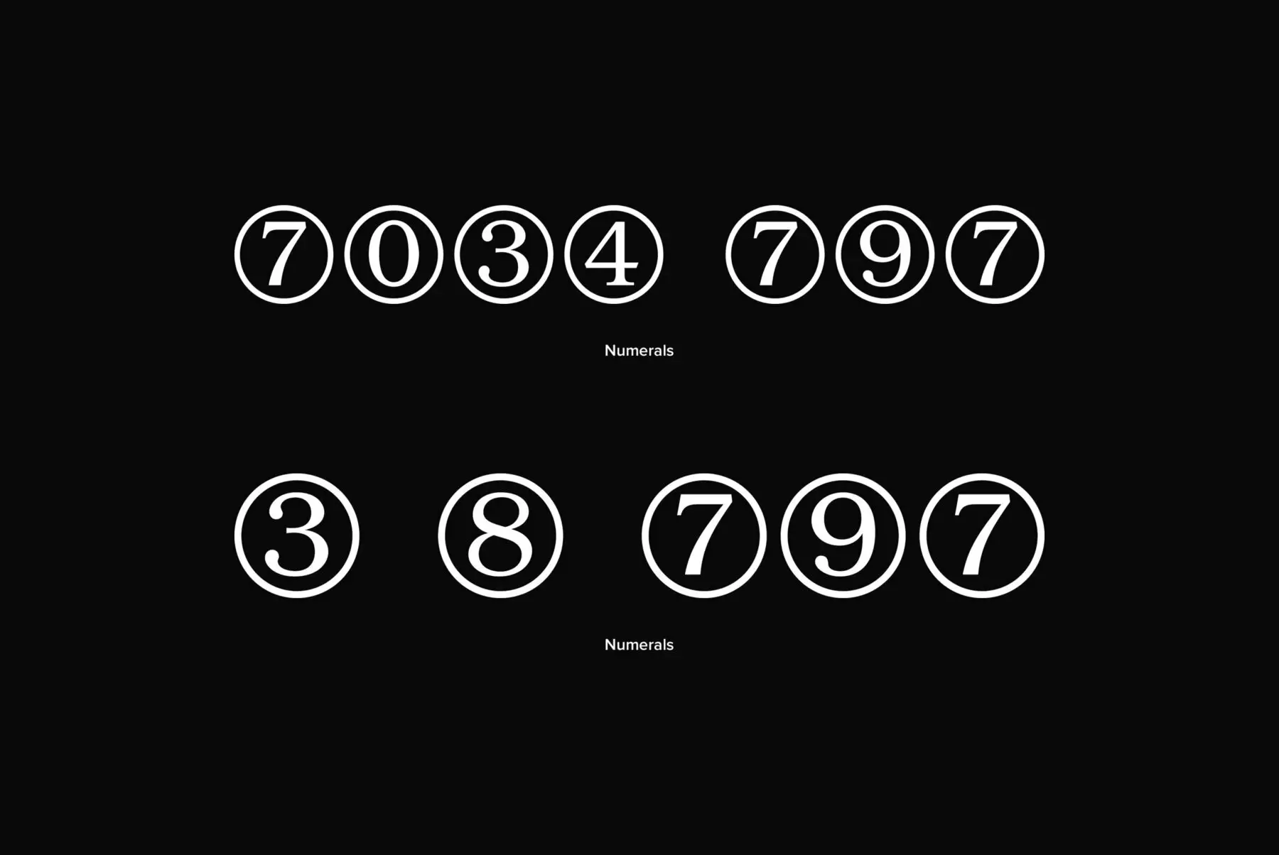 Numerals Font - FontPath