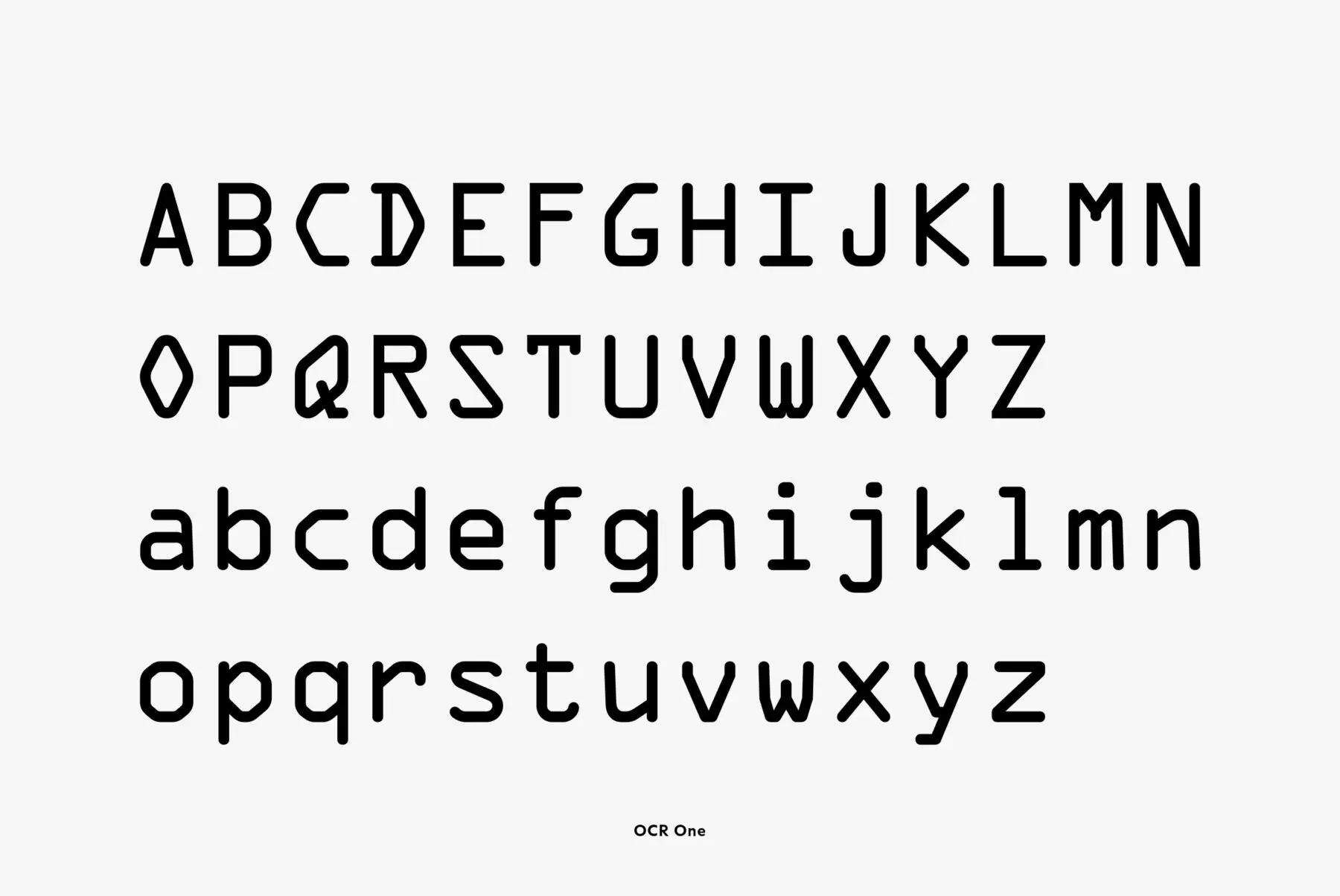 OCR One Font - FontPath