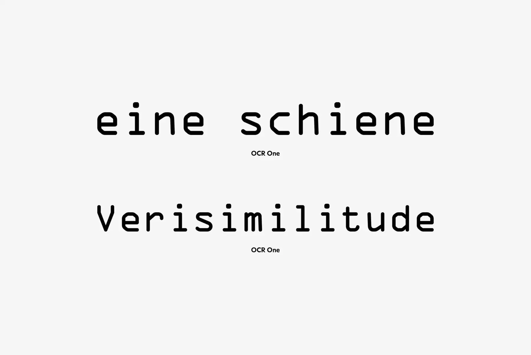 OCR One Font - FontPath