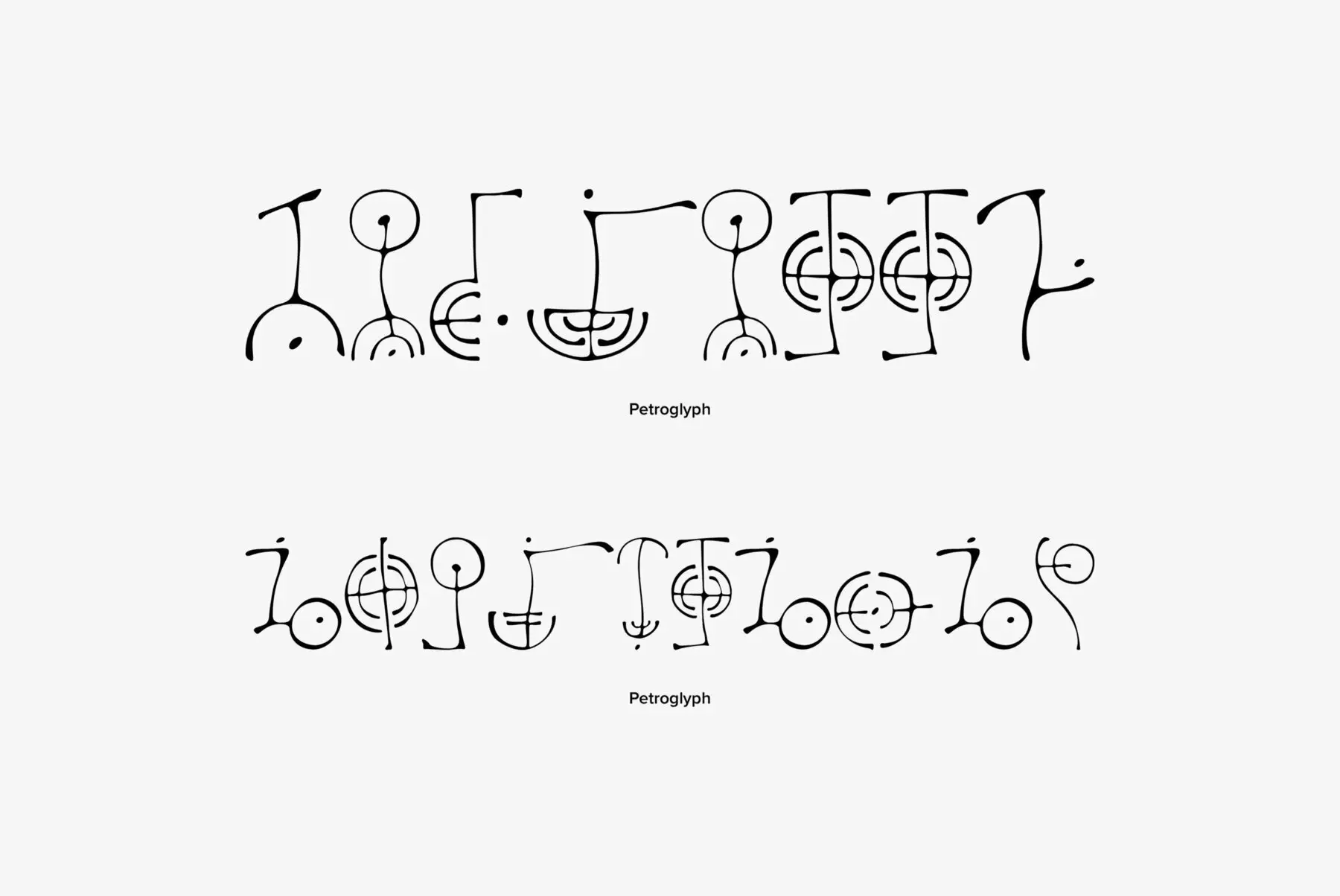 Petroglyph Font - YouWorkForThem