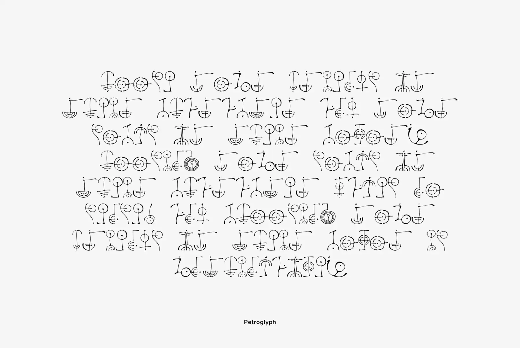 Petroglyph Font - YouWorkForThem