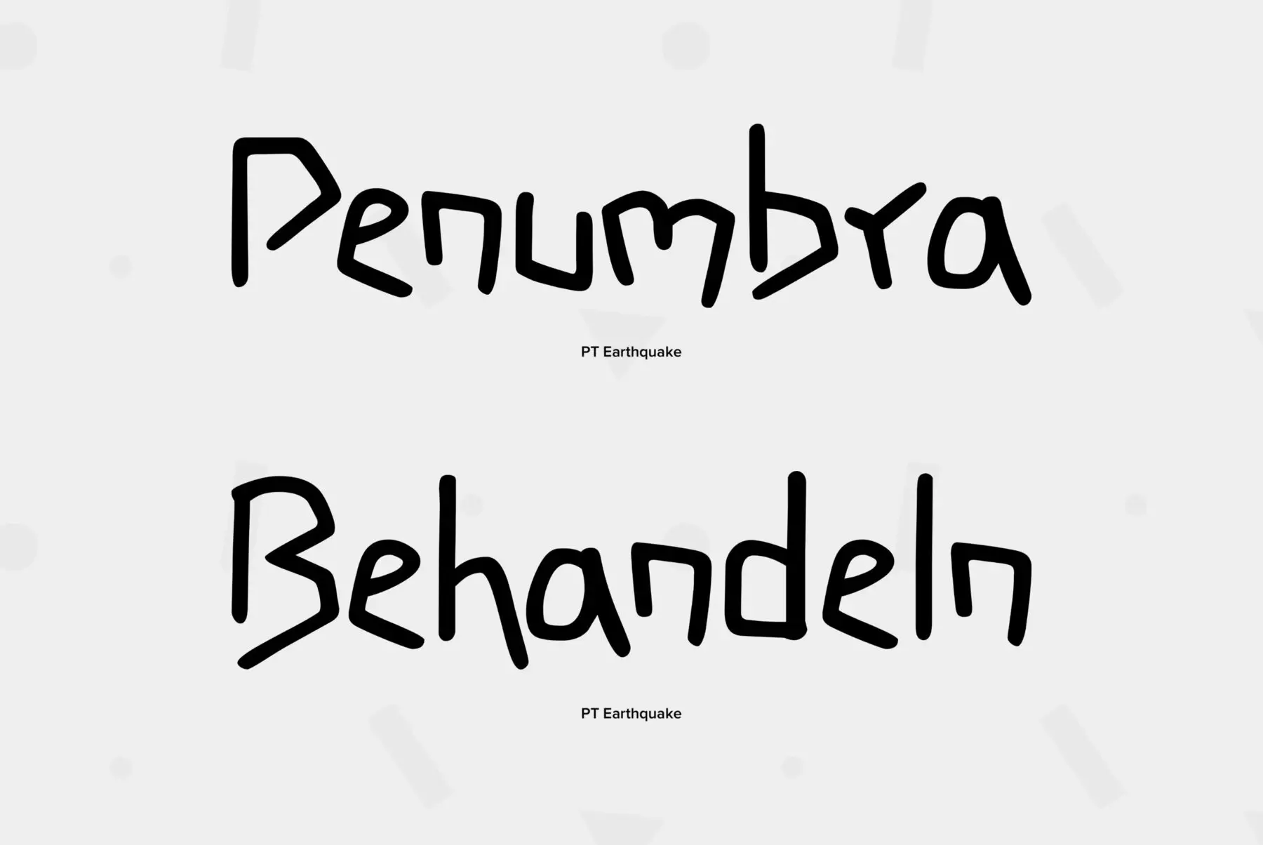 PT Earthquake Font - YouWorkForThem