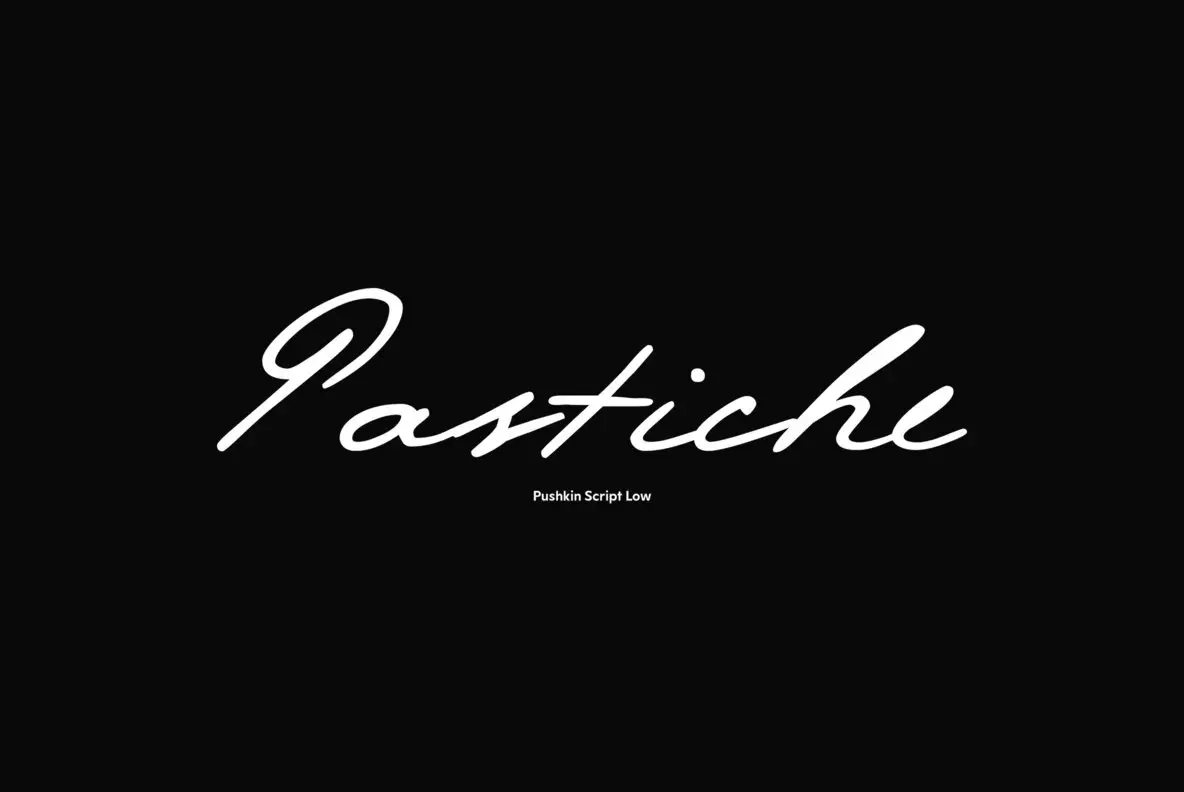 Pushkin Script Low Font - FontPath