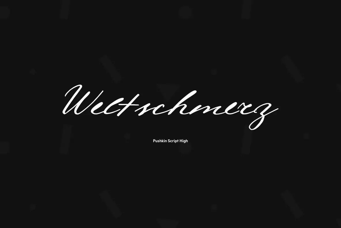 Pushkin Script High Font - FontPath