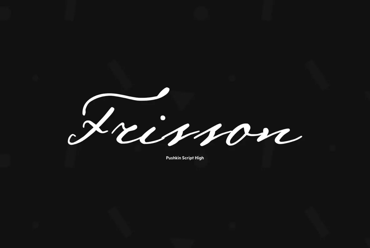 Pushkin Script High Font - FontPath