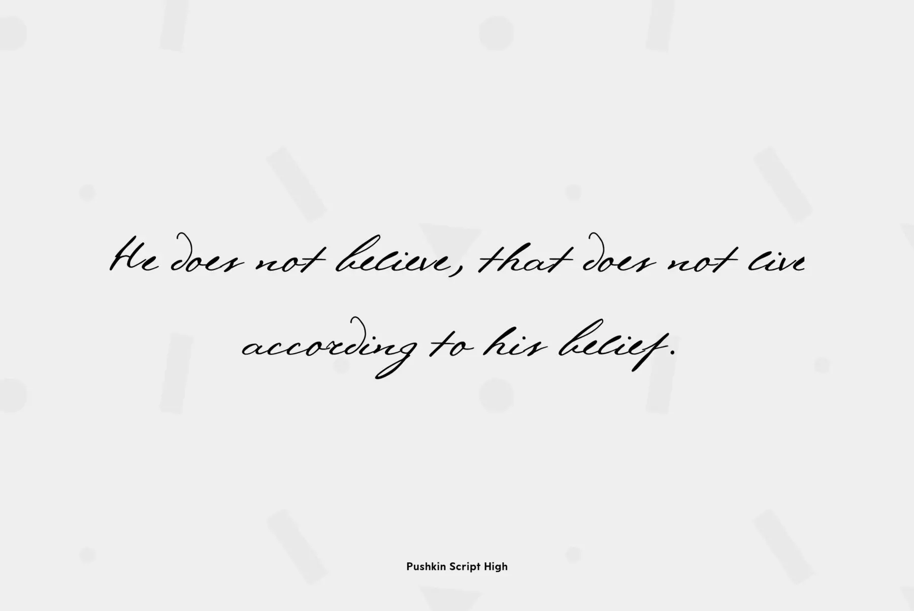 Pushkin Script High Font - FontPath