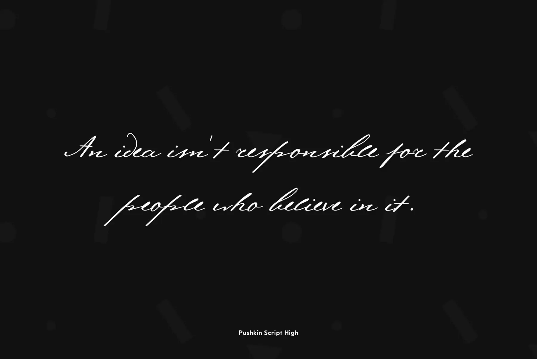 Pushkin Script High Font - FontPath