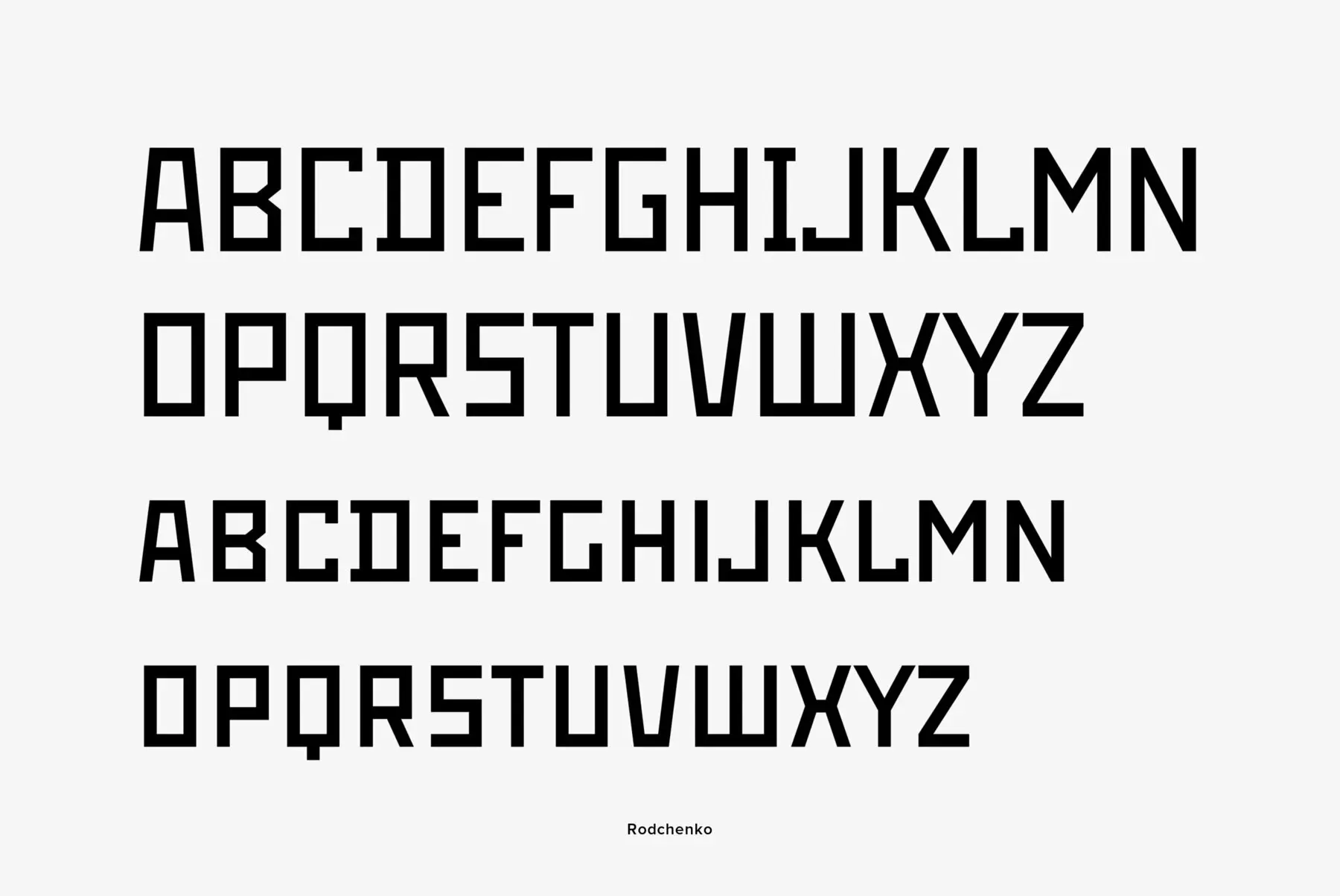 Rodchenko Font - YouWorkForThem