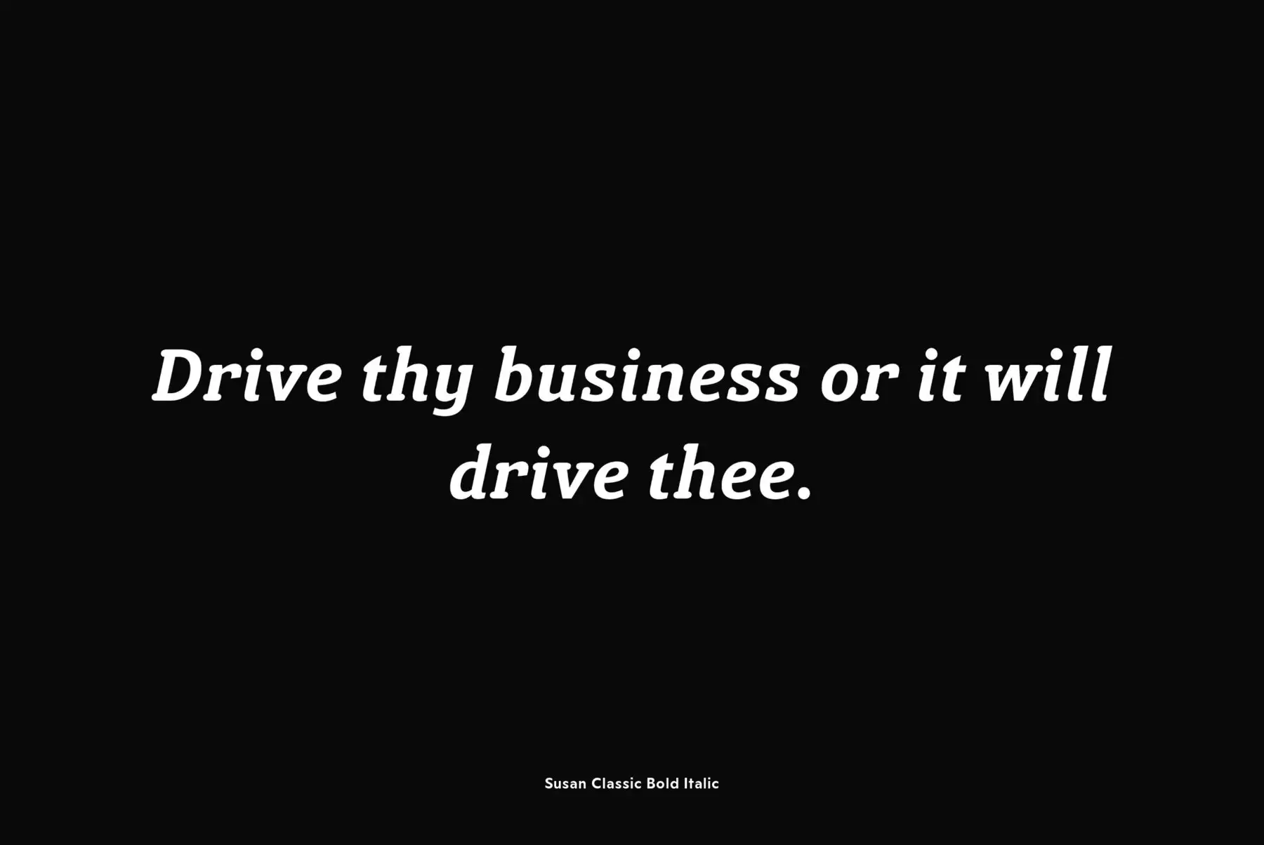 Susan Classic Font - YouWorkForThem