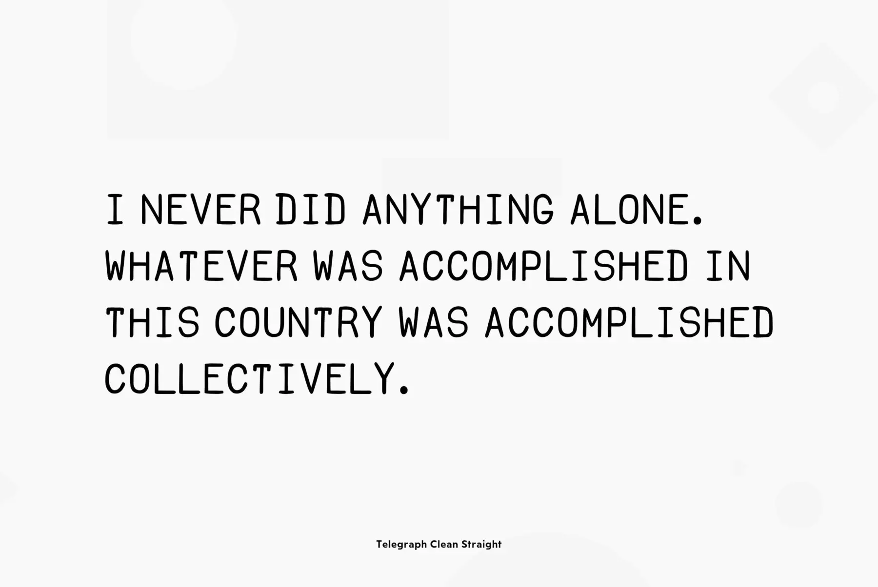 Telegraph Font - YouWorkForThem