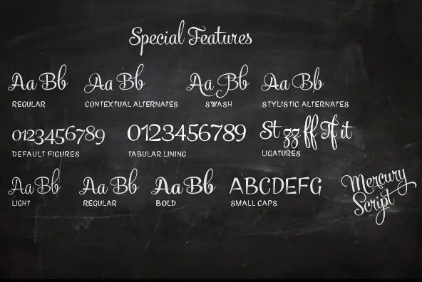 Mercury Script Font - FontPath