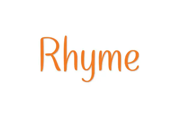 Rhyme Font - YouWorkForThem