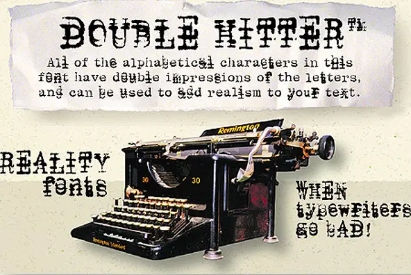 Double Hitter Font - FontPath