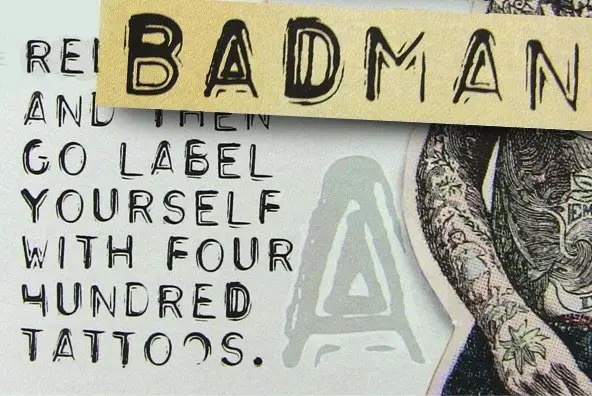 Label Gun Font - YouWorkForThem