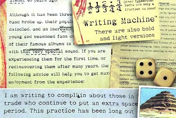 Writing Machine Font - FontPath