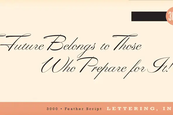 Feather Script Font - FontPath