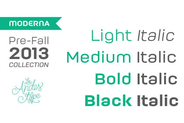 Moderna Font - YouWorkForThem