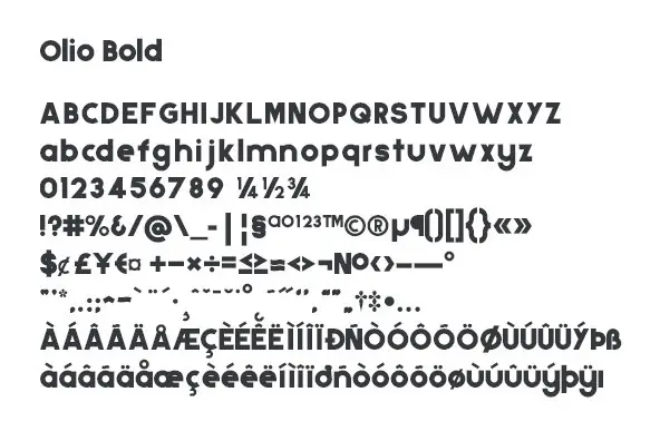 Olio Font - YouWorkForThem