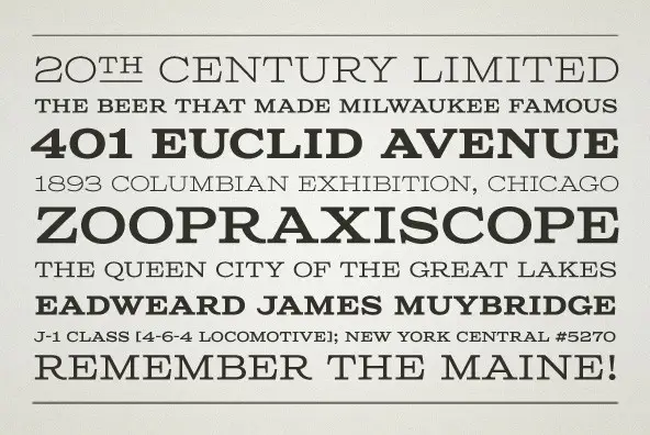 Columbia Titling Font - FontPath