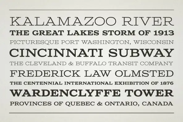 Columbia Titling Font - FontPath