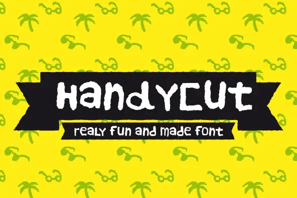 Handy Cut Font - YouWorkForThem