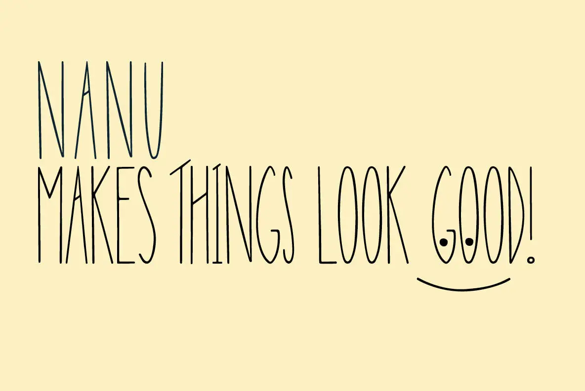 Nanu Font - YouWorkForThem