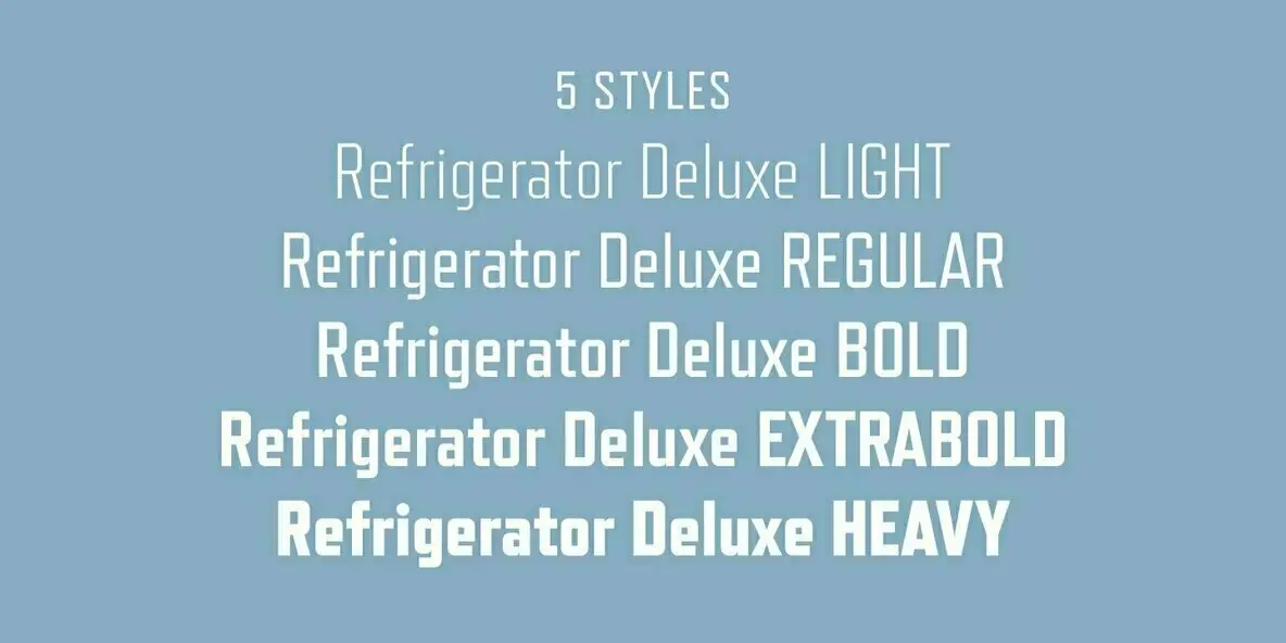 Refrigerator Deluxe Font - YouWorkForThem
