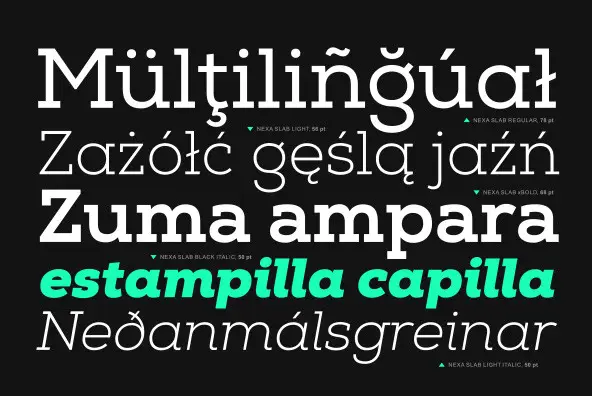 Nexa Slab Font - FontPath