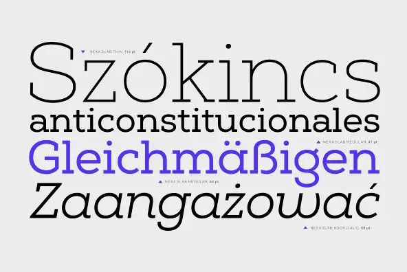 Nexa Slab Font - FontPath