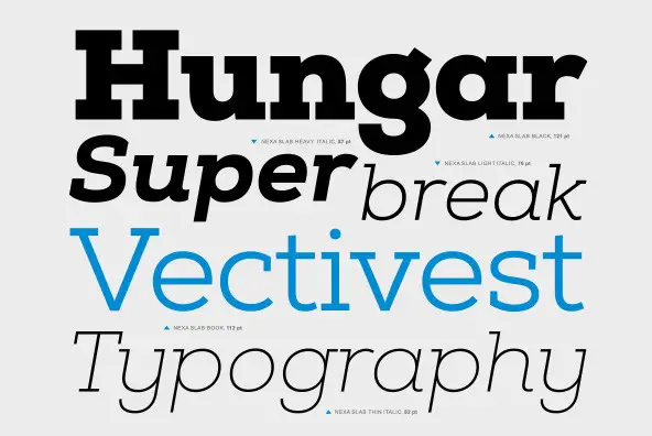 Nexa Slab Font - FontPath