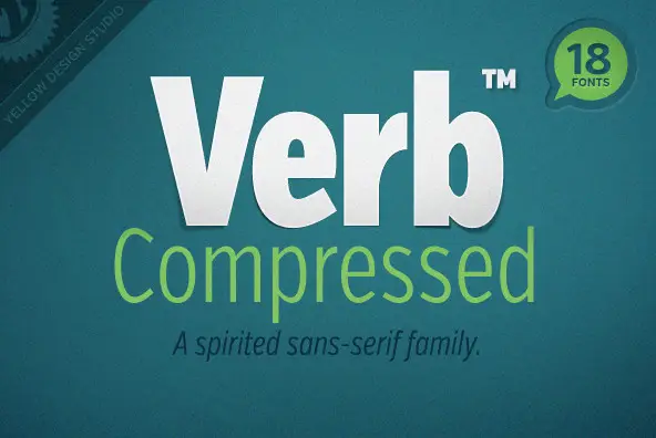 Verb Compressed Font - FontPath
