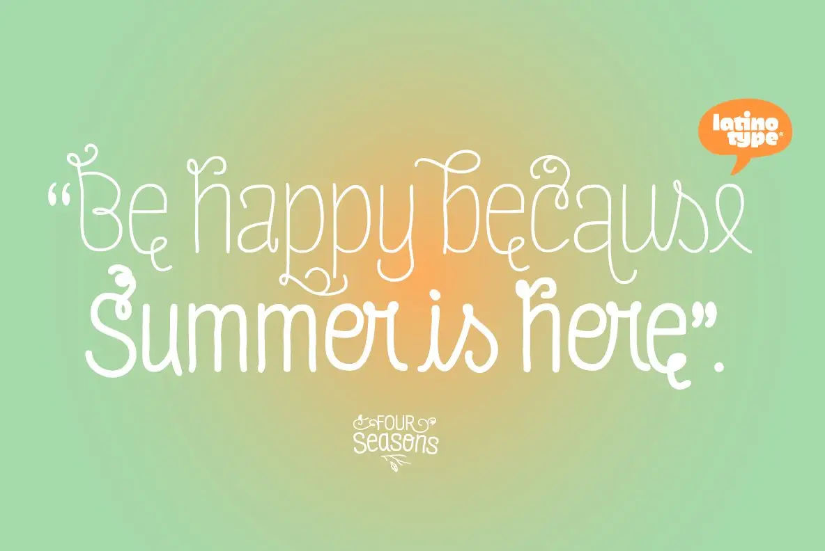 Four Seasons Font - FontPath