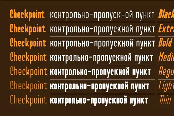 Checkpoint Font - YouWorkForThem