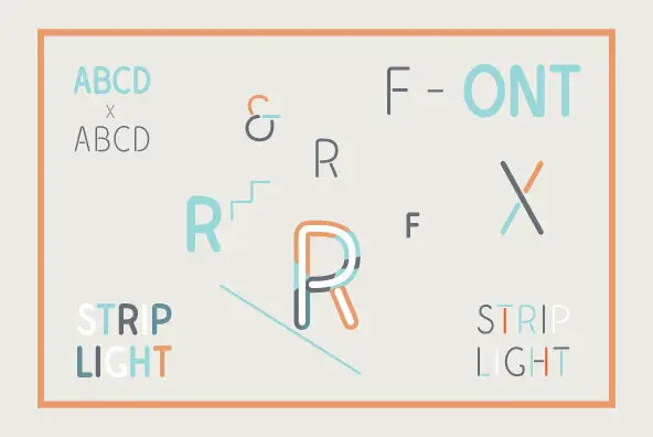 Striplight Font - YouWorkForThem