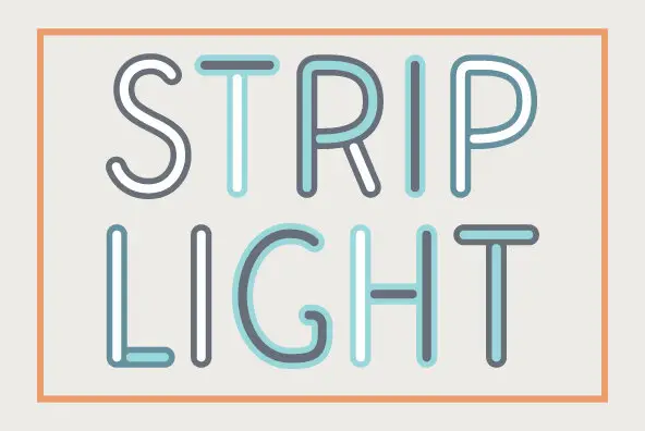 Striplight Font - YouWorkForThem