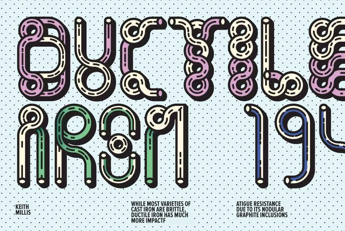 YWFT Pipe Font - YouWorkForThem