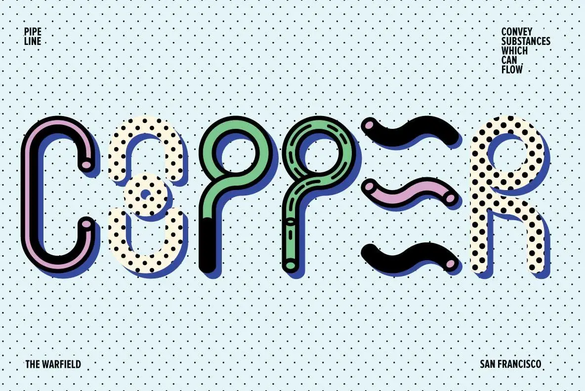 YWFT Pipe Font - YouWorkForThem