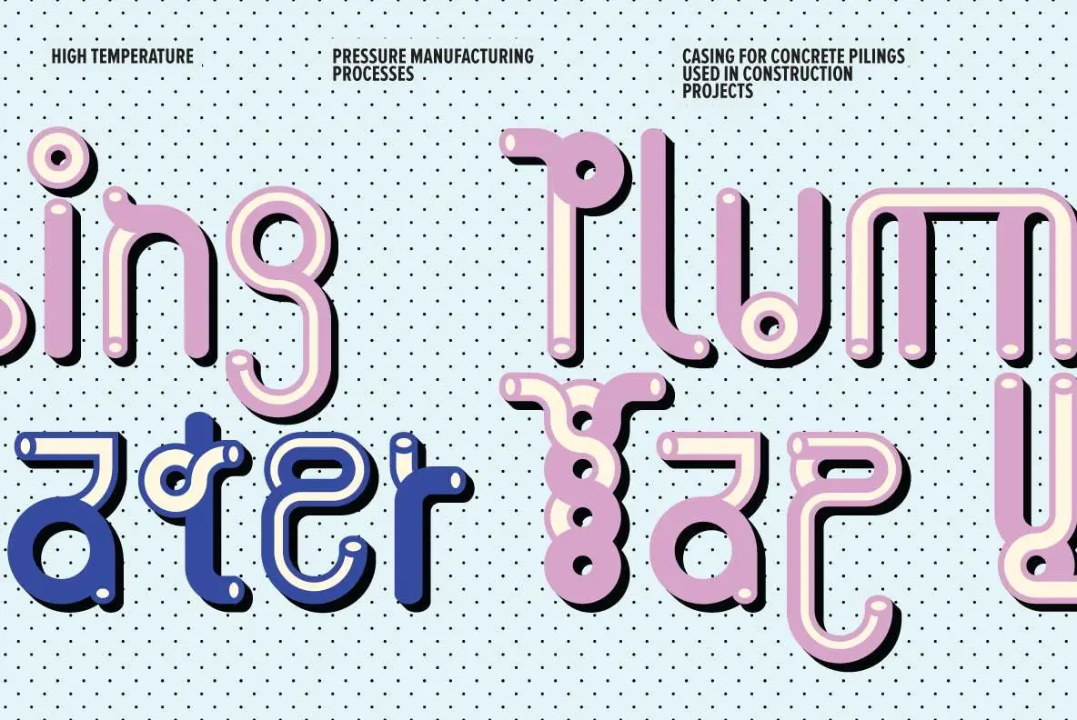 YWFT Pipe Font - YouWorkForThem