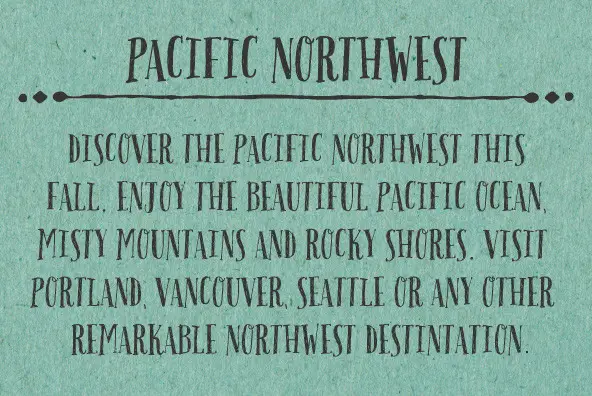 Pacific Northwest Font - YouWorkForThem