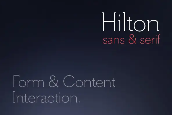 Hilton Serif Font - FontPath