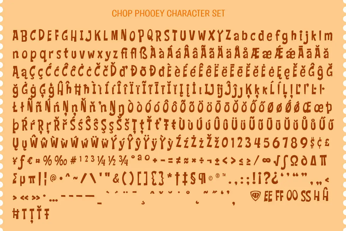 Chop Phooey Font - YouWorkForThem