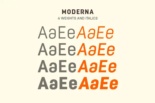 Moderna Condensed Font - YouWorkForThem
