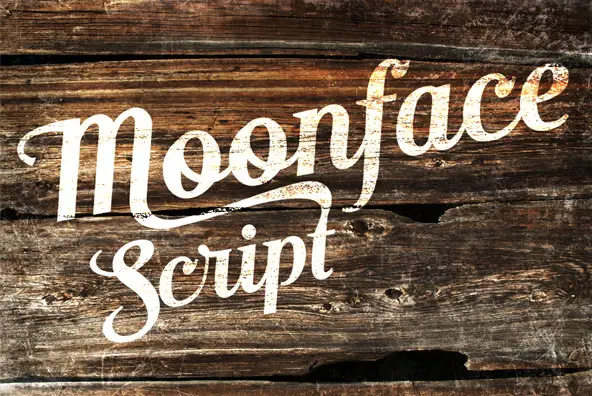 Moonface Script Font - YouWorkForThem