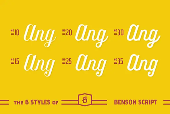 Benson Script Font - YouWorkForThem