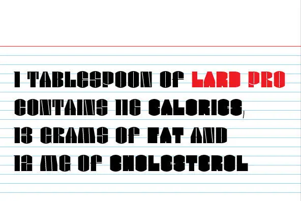 Lard Font - YouWorkForThem