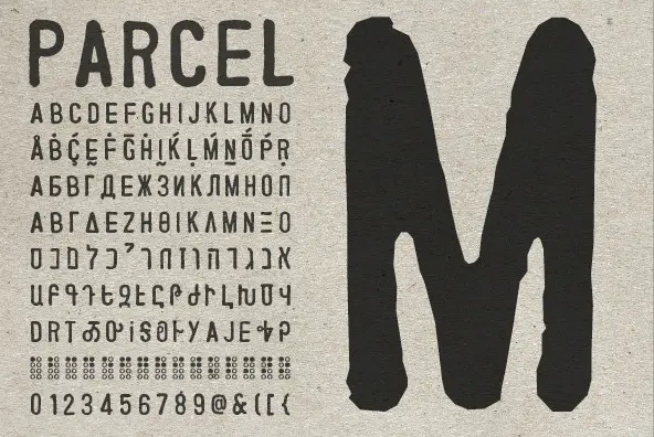 Parcel Font - YouWorkForThem