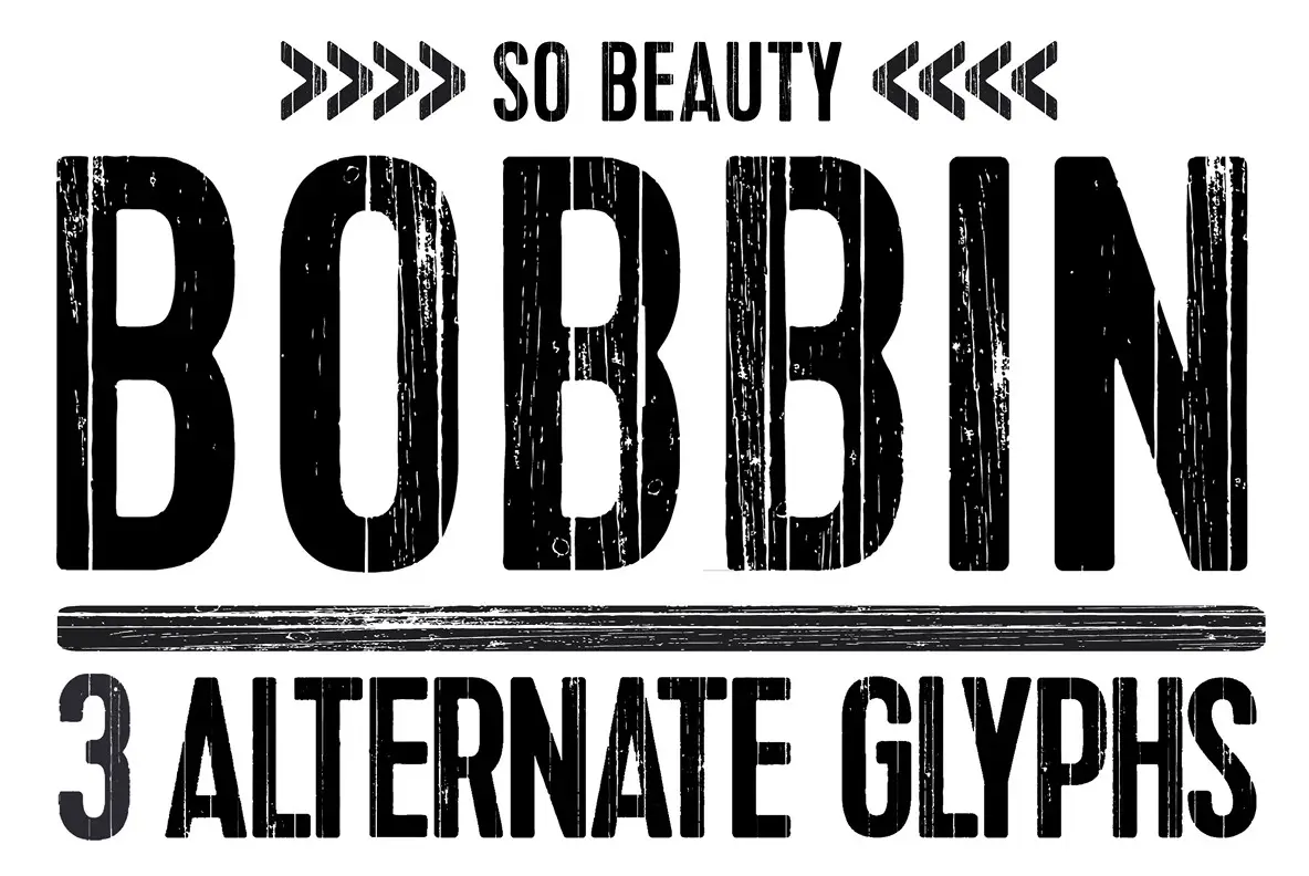 Bobbin Font - YouWorkForThem