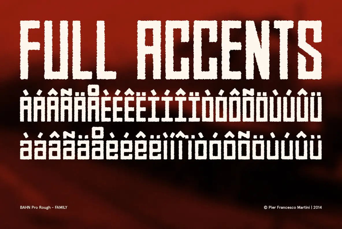 BAHN Pro Rough Font - FontPath
