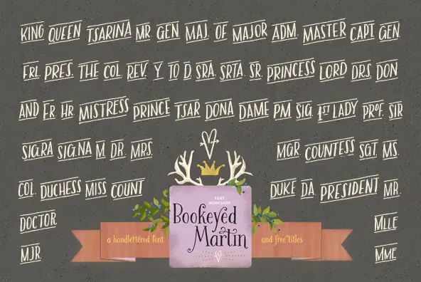 Bookeyed Martin Font - YouWorkForThem