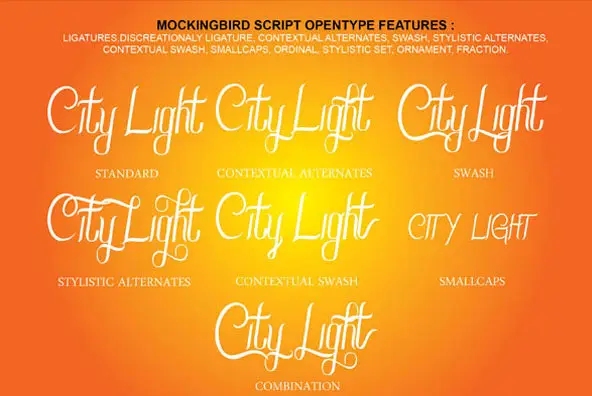 Mockingbird Script Font - FontPath